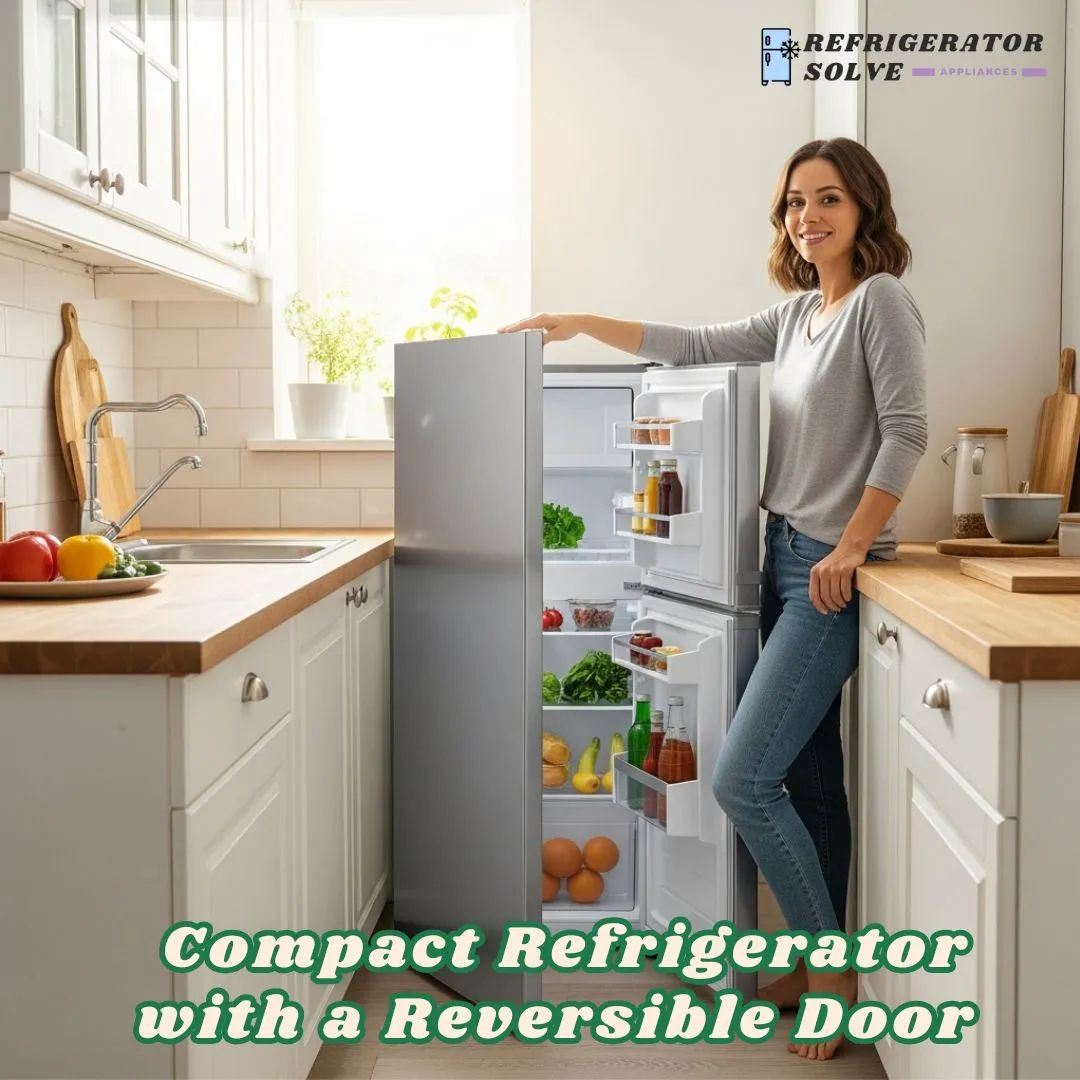My Compact Refrigerator with a Reversible Door