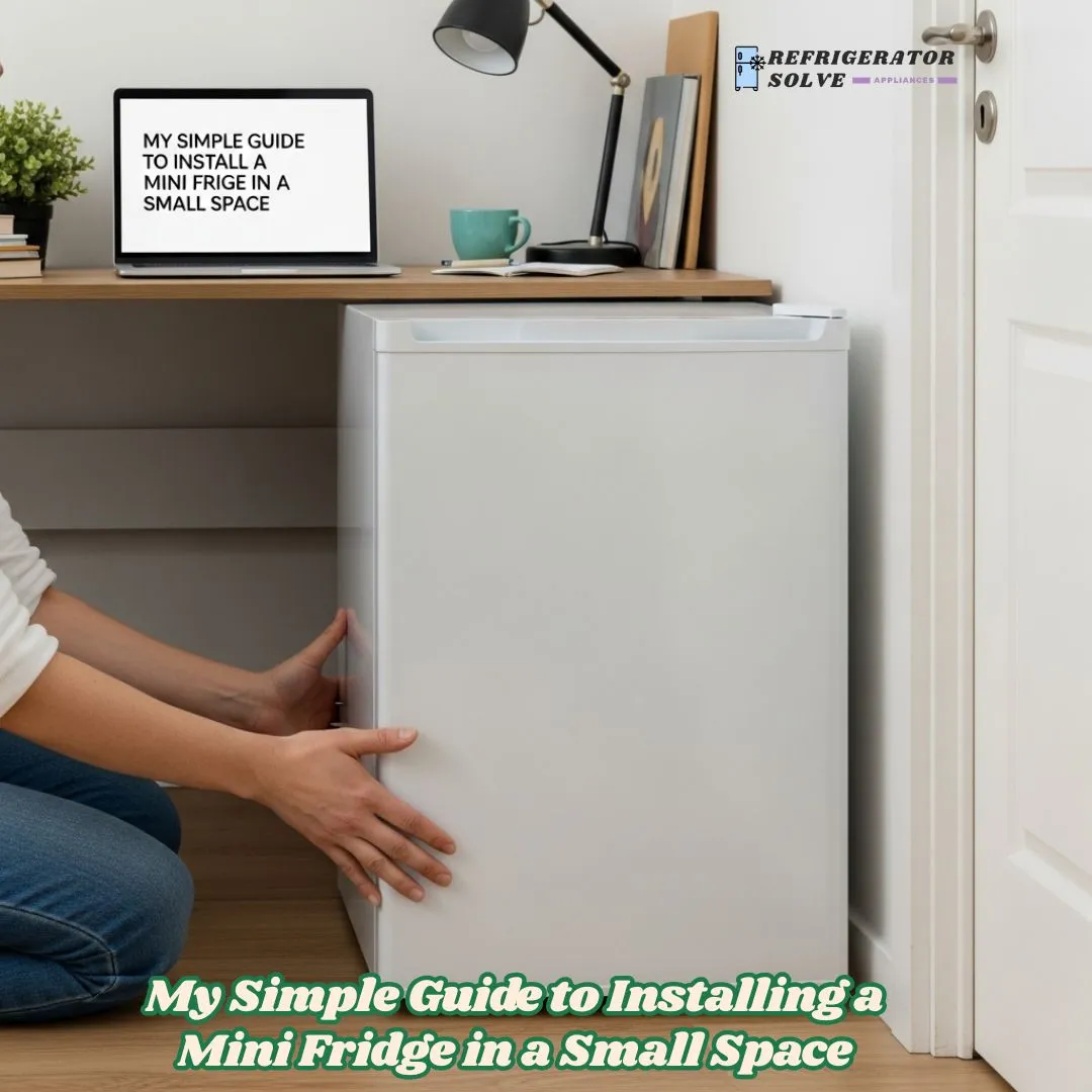 How to install a mini fridge in a small space?