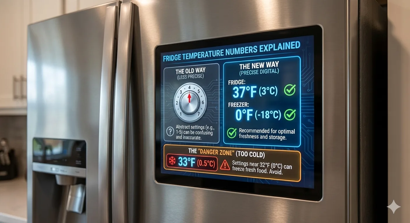 Fridge Temperature Numbers Explained Simply-Real-Life Guide